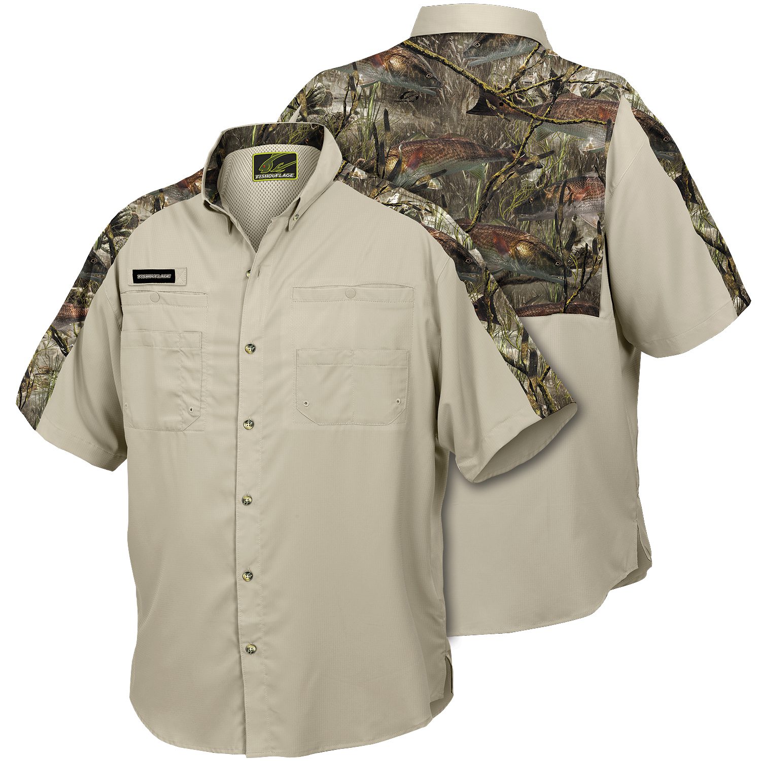 Short Sleeve Fishing Shirts | Camouflage Fishing Shirt | Fishouflage