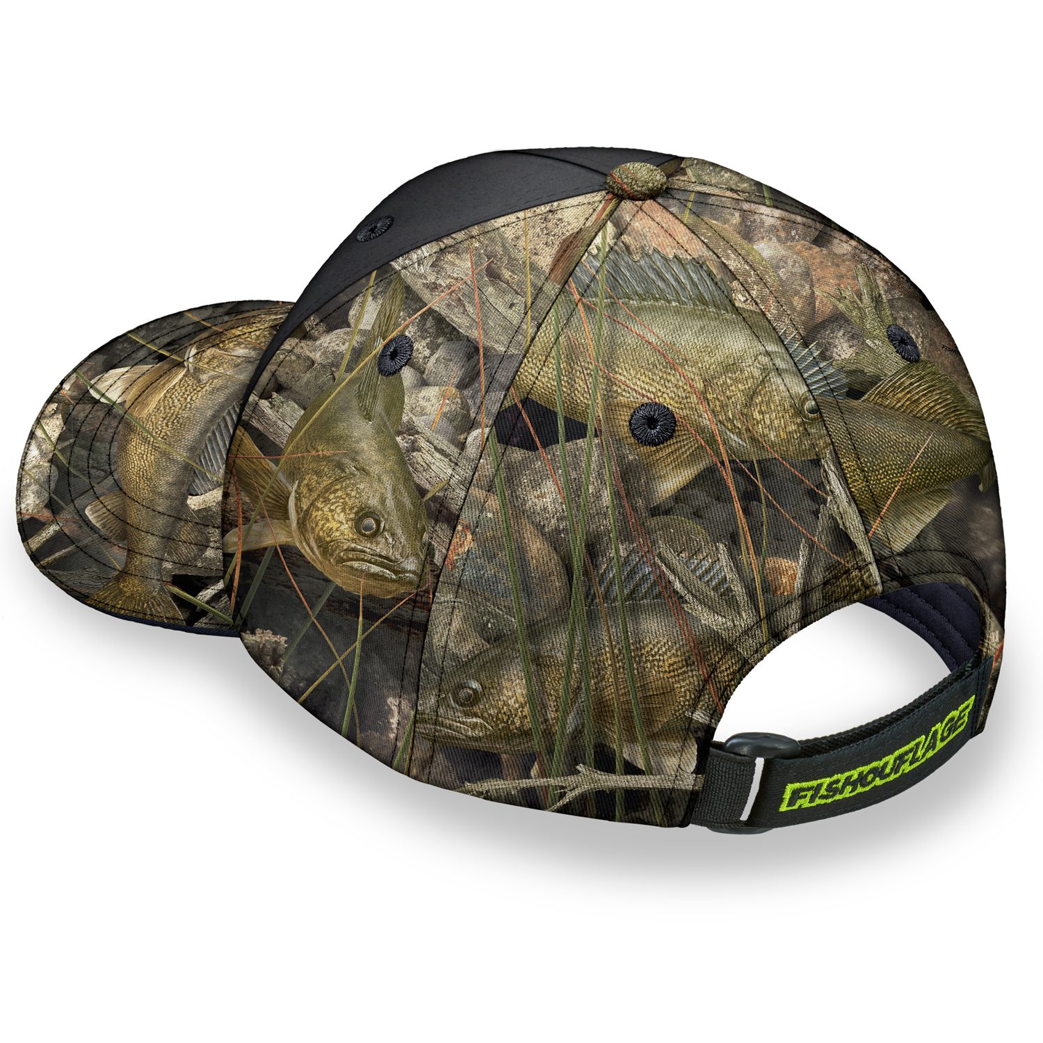 Walleye Camo Fishing Hat | Fishing Baseball Caps | Fishouflage