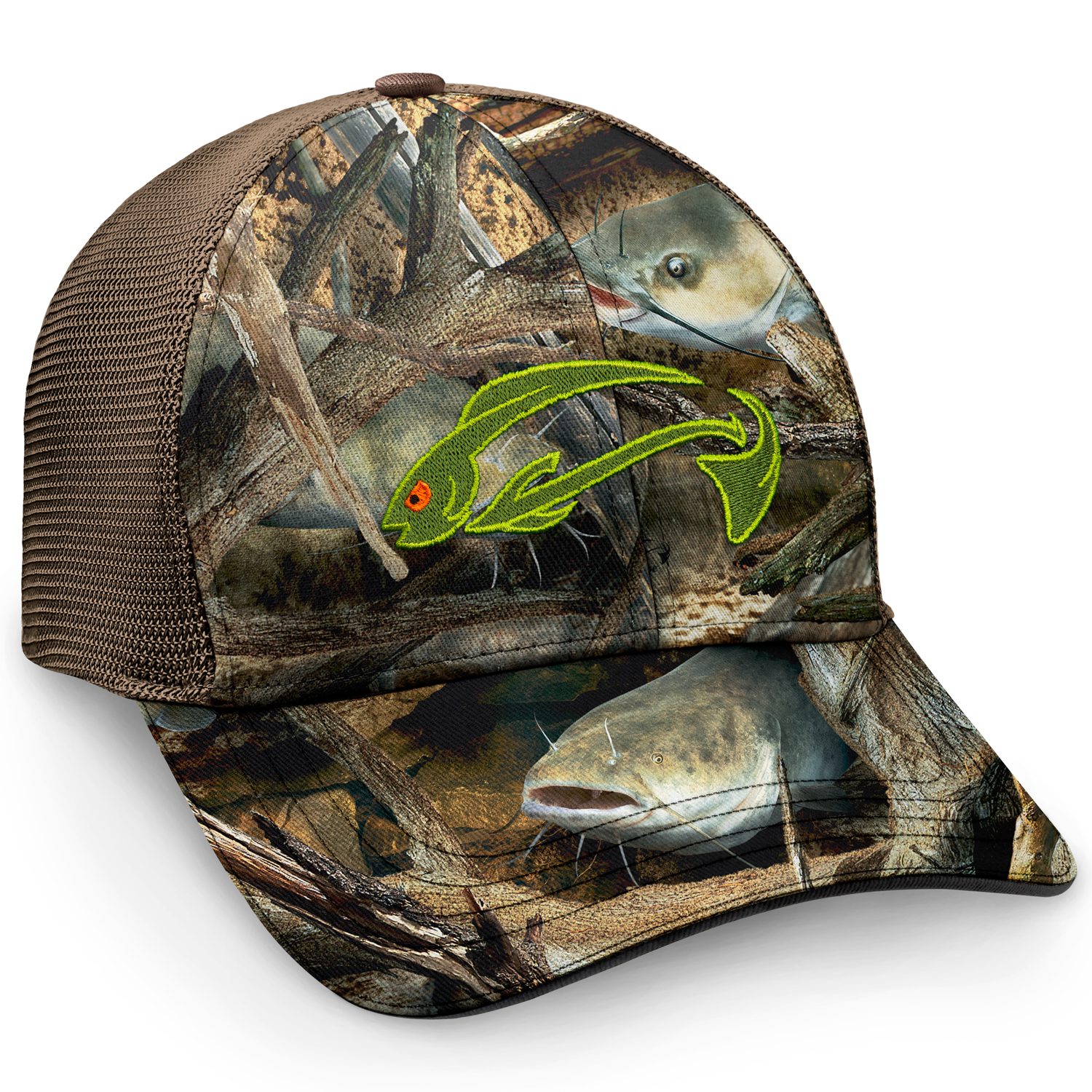Catfish Fishing Trucker Hats | Mesh Back Caps for Fishing | Fishouflage