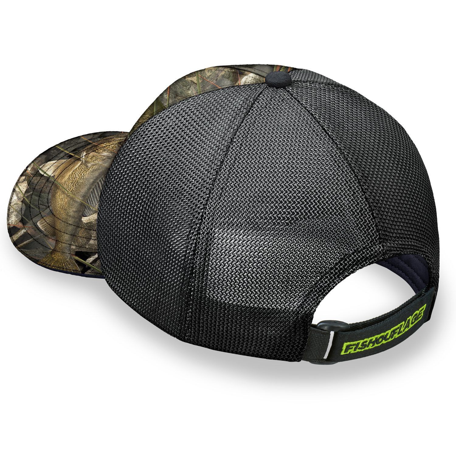 Walleye Trucker Hat | Men’s Mesh Back Fishing Cap | Fishouflage