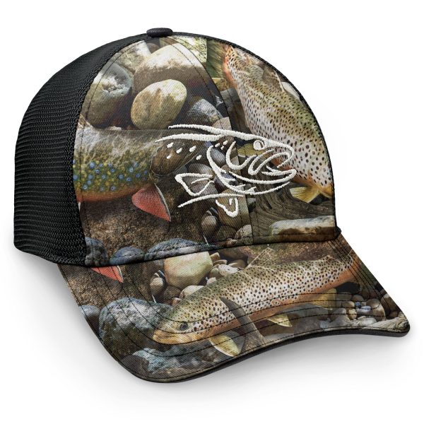 Cool Strike Trout Mesh Cap | Fishouflage