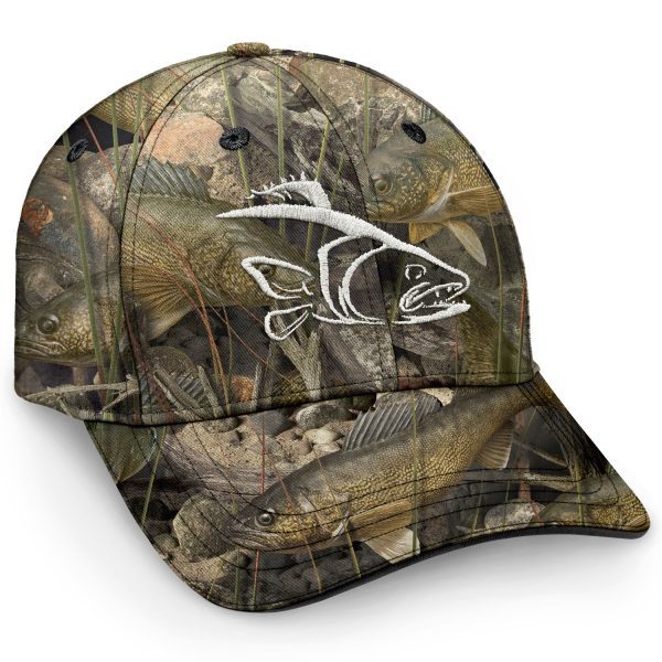 Walleye Camo Caps, Hats, Gaiters & Beanies | Fishouflage